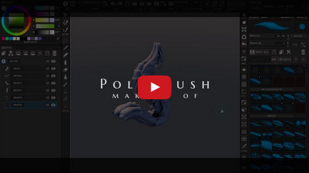 アーティスト向け3Dソフト Polybrush のデモ映像（エイリアンの爪のメイキング） | 3dtotal 日本語オフィシャルサイト