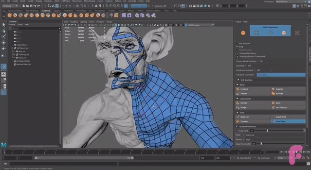 キャラクターモデルのリトポロジ（※英語ムービー） | 3dtotal 日本語オフィシャルサイト