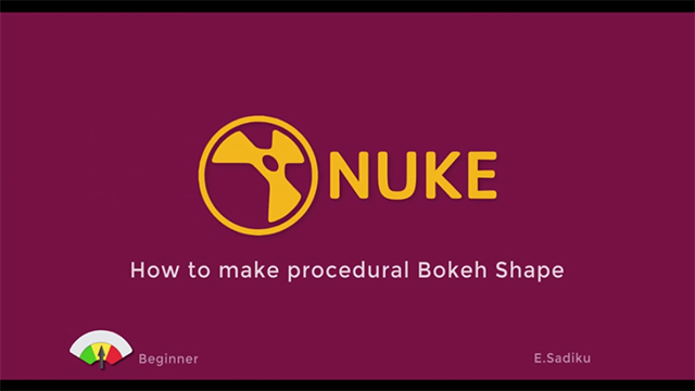 ぼけのエフェクト。Nuke によるプロシージャルな Bokeh シェイプ の作り方（※英語ムービー） | 3dtotal 日本語オフィシャルサイト