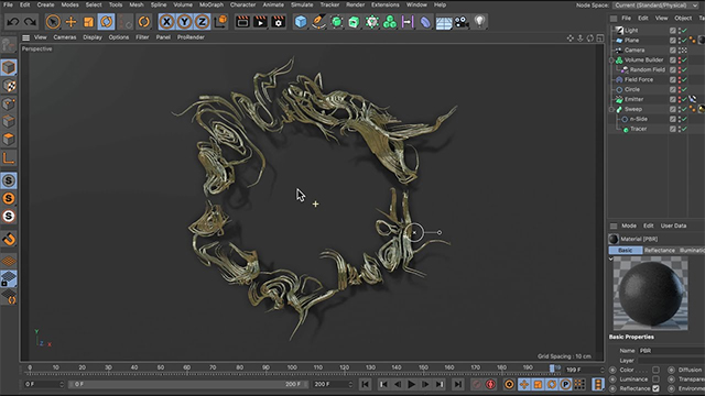 Cinema 4D R21使用、カールノイズエフェクトの作成（※英語ムービー） | 3dtotal 日本語オフィシャルサイト