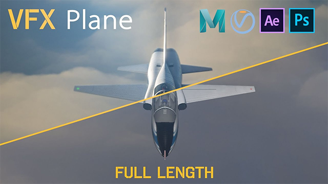 大空に 3Dの飛行機を合成。コンポジットの長編チュートリアル VFX Plane Compositing（データダウンロード/ ※英語ムービー ...