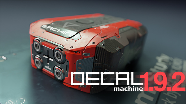 デカールを貼ってディテールを作成。Blender アドオン DECALmachine 2.0 プレビュー映像集 その1 | 3dtotal 日本語オフィシャルサイト
