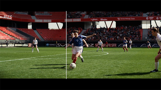 観客は ほぼCG合成!? フランス人女性サッカー選手の伝記映画『Marinette』の VFXブレイクダウン映像 | 3dtotal 日本語オフィシャルサイト