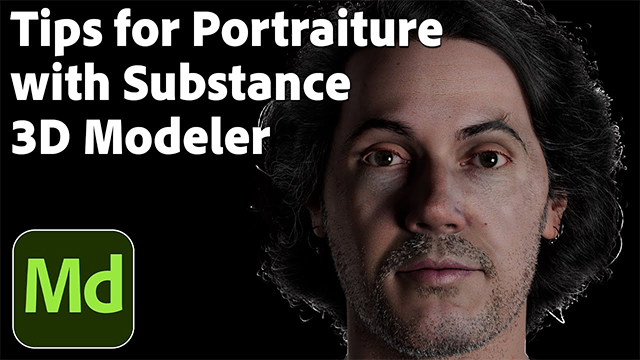 Substance 3D Modeler ＋ Wrap 使用、CGポートレートのつくり方（※英語ムービー） | 3dtotal 日本語オフィシャルサイト