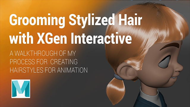 Maya ＆ XGen 使用、スタイライズ ヘアの作成（※英語ムービー） | 3dtotal 日本語オフィシャルサイト